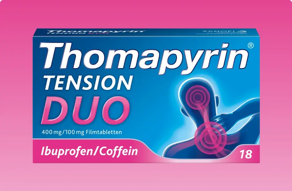 Thomapyrin® TENSION DUO bei stärkeren Kopfschmerzen